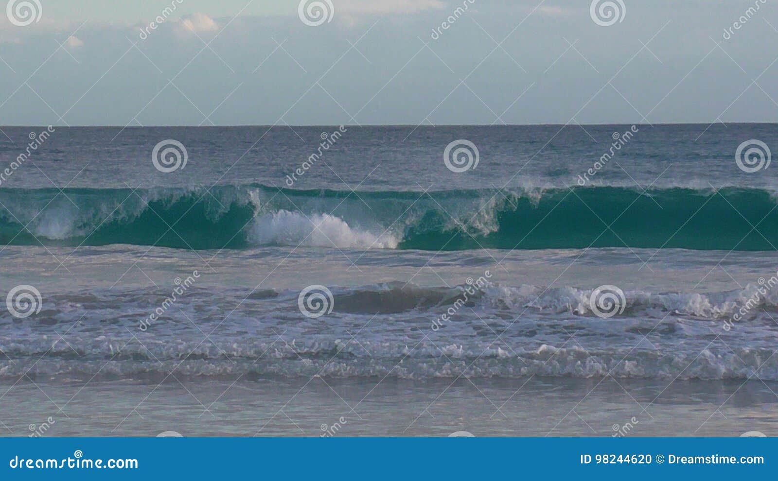 Waves folding stock photo. Image of waves, shore, beach - 98244620