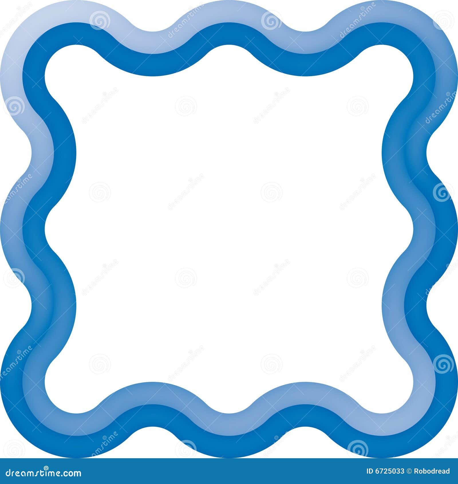 Waves frame (vector) stock vector. Illustration of contour - 6725033