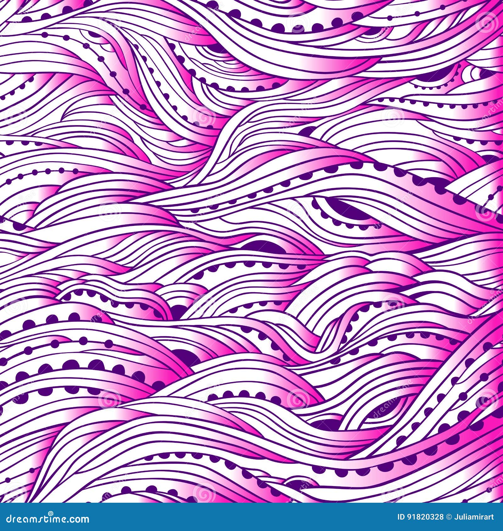 Waves Gradient Sweet Small stock vector. Illustration of hair - 91820328