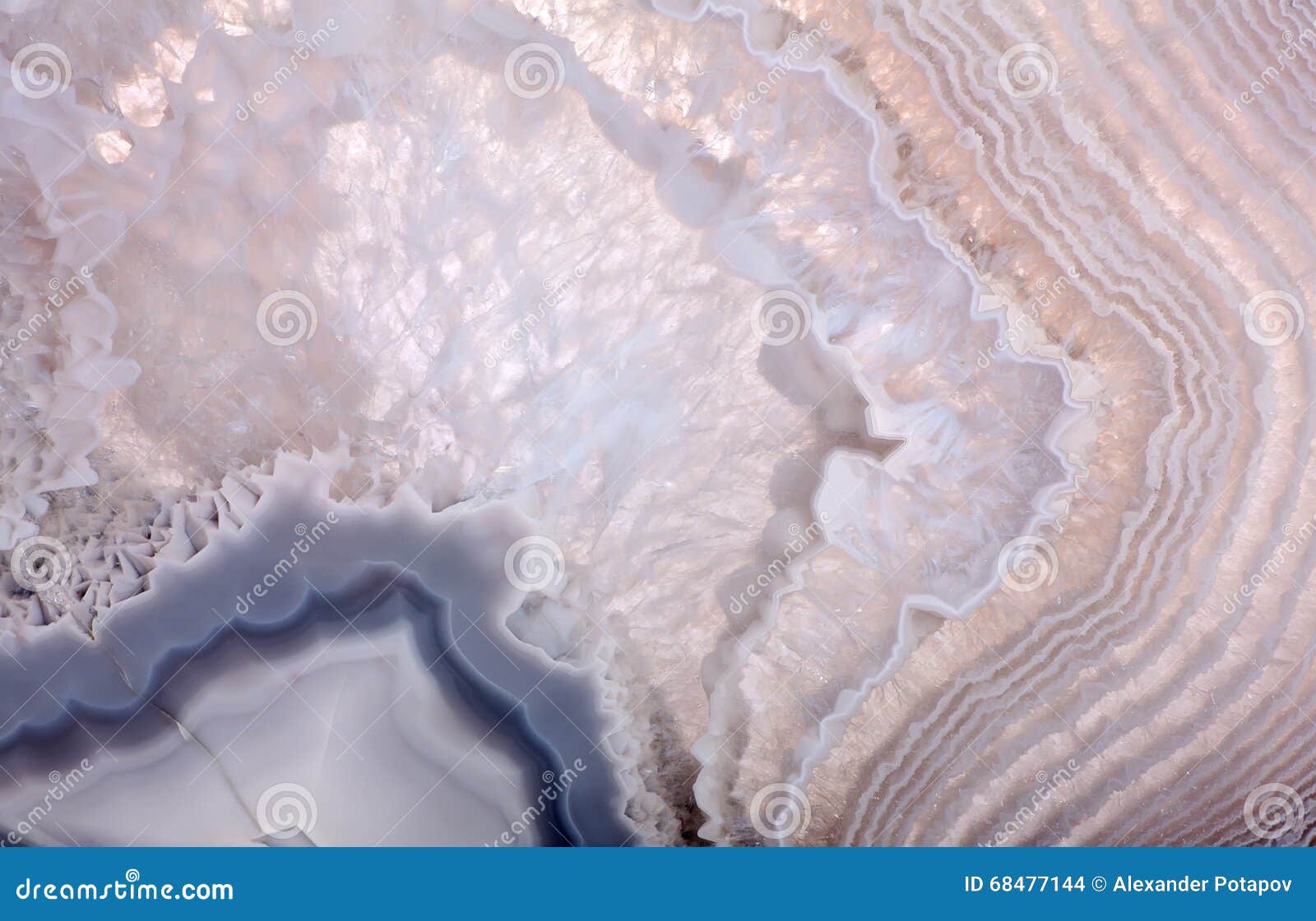 Waves in Grey Agate Structure Stock Photo - Image of smooth ...