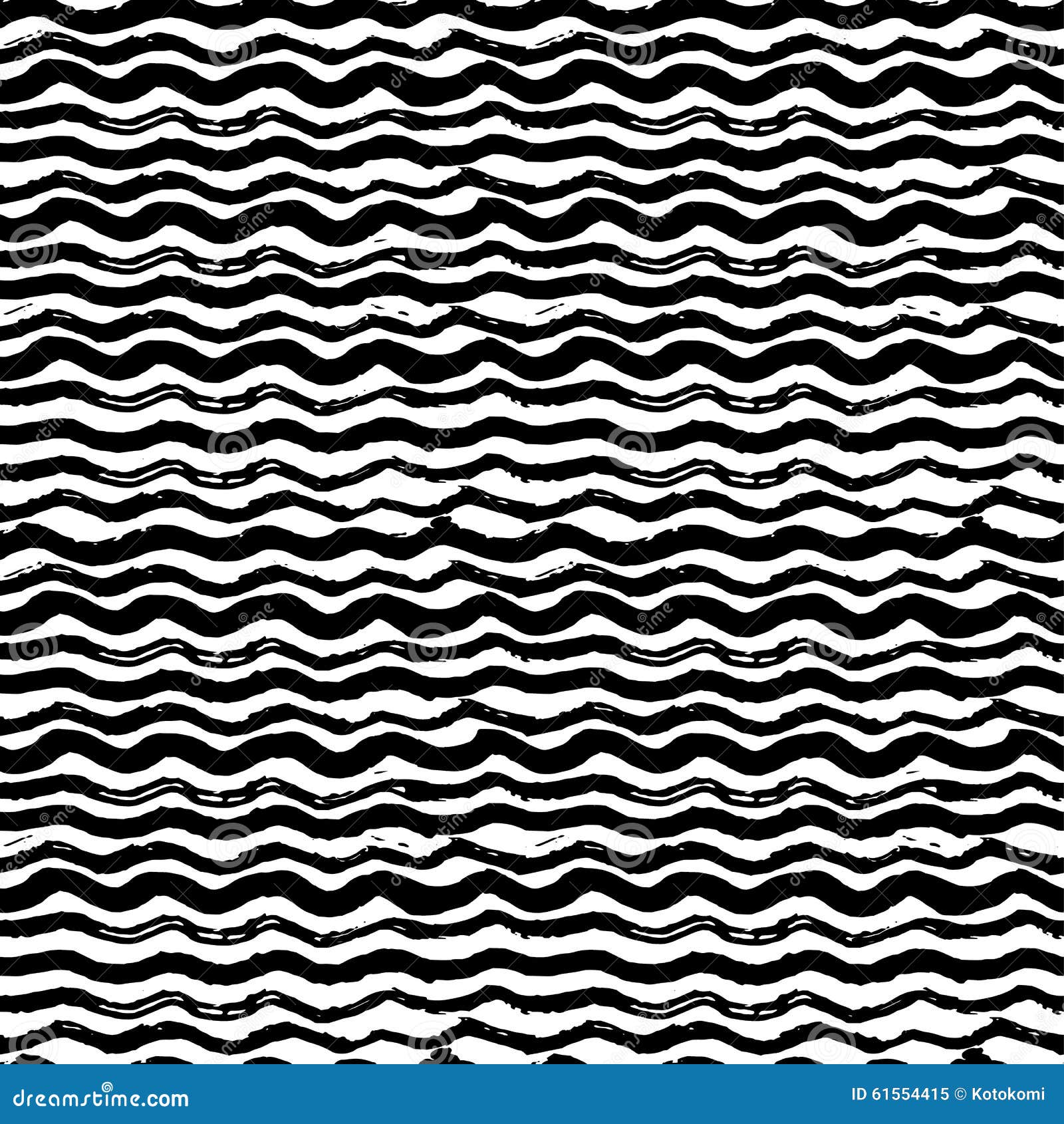 Two Bold Wavy Lines Forming A Black Circle Frame Vector Illustration ...