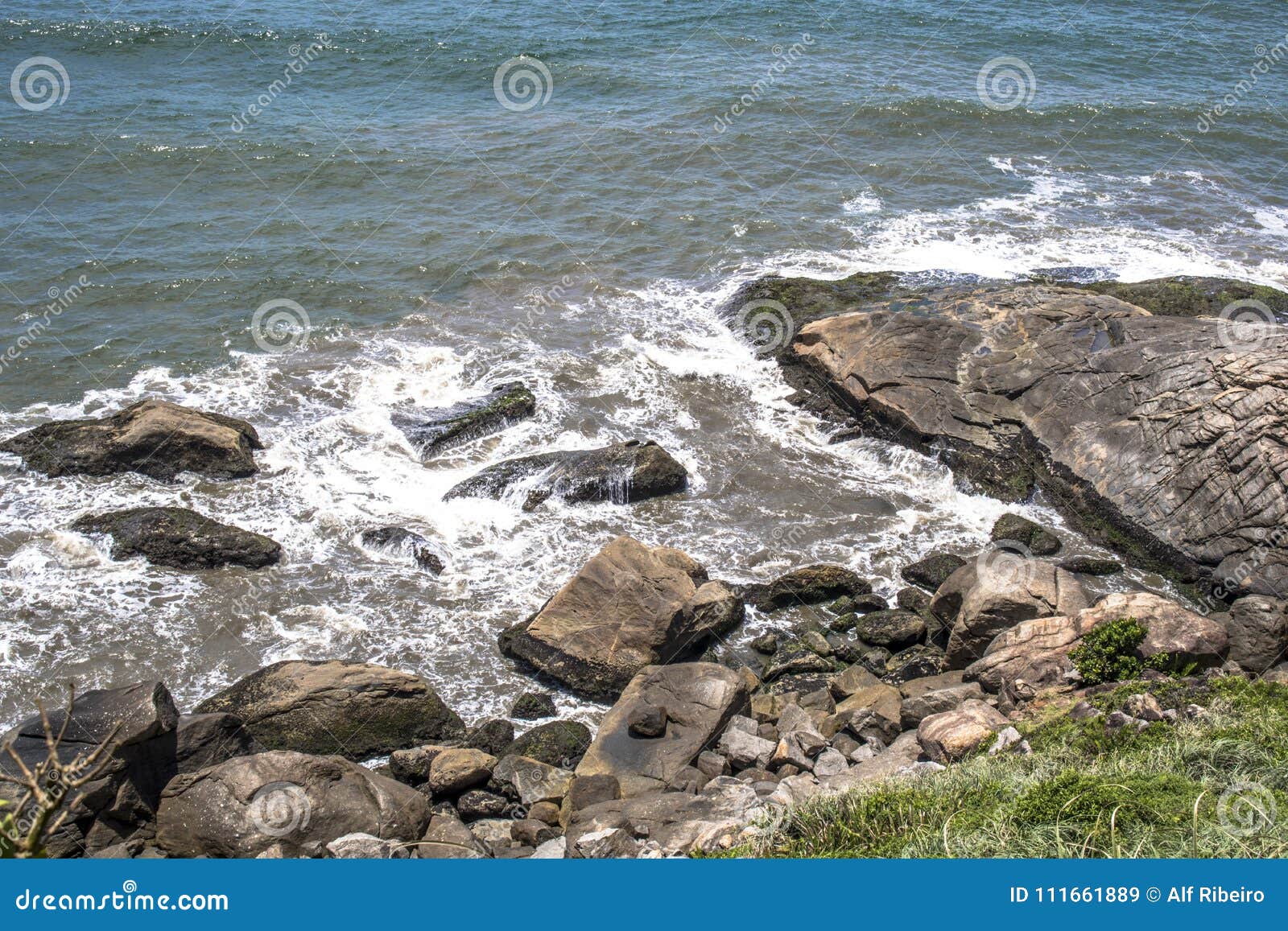 Waves hit the rocks stock image. Image of people, danger - 111661889