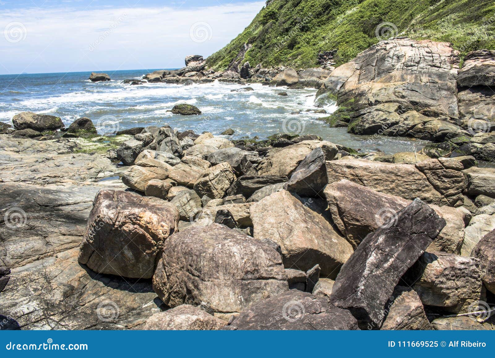 Waves hit the rocks stock image. Image of travel, seascape - 111669525