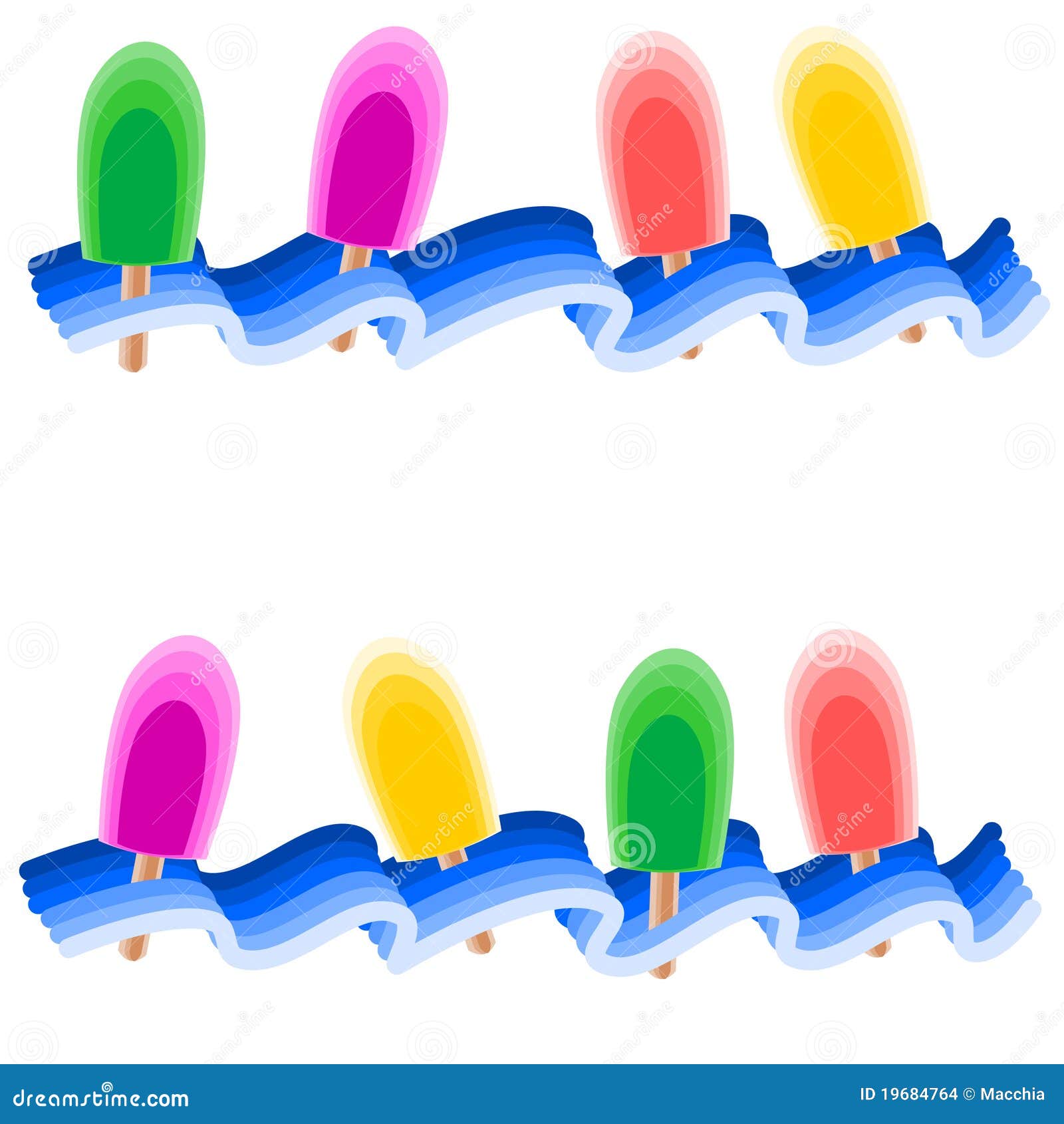 Waves and ice stock vector. Illustration of seasonal - 19684764