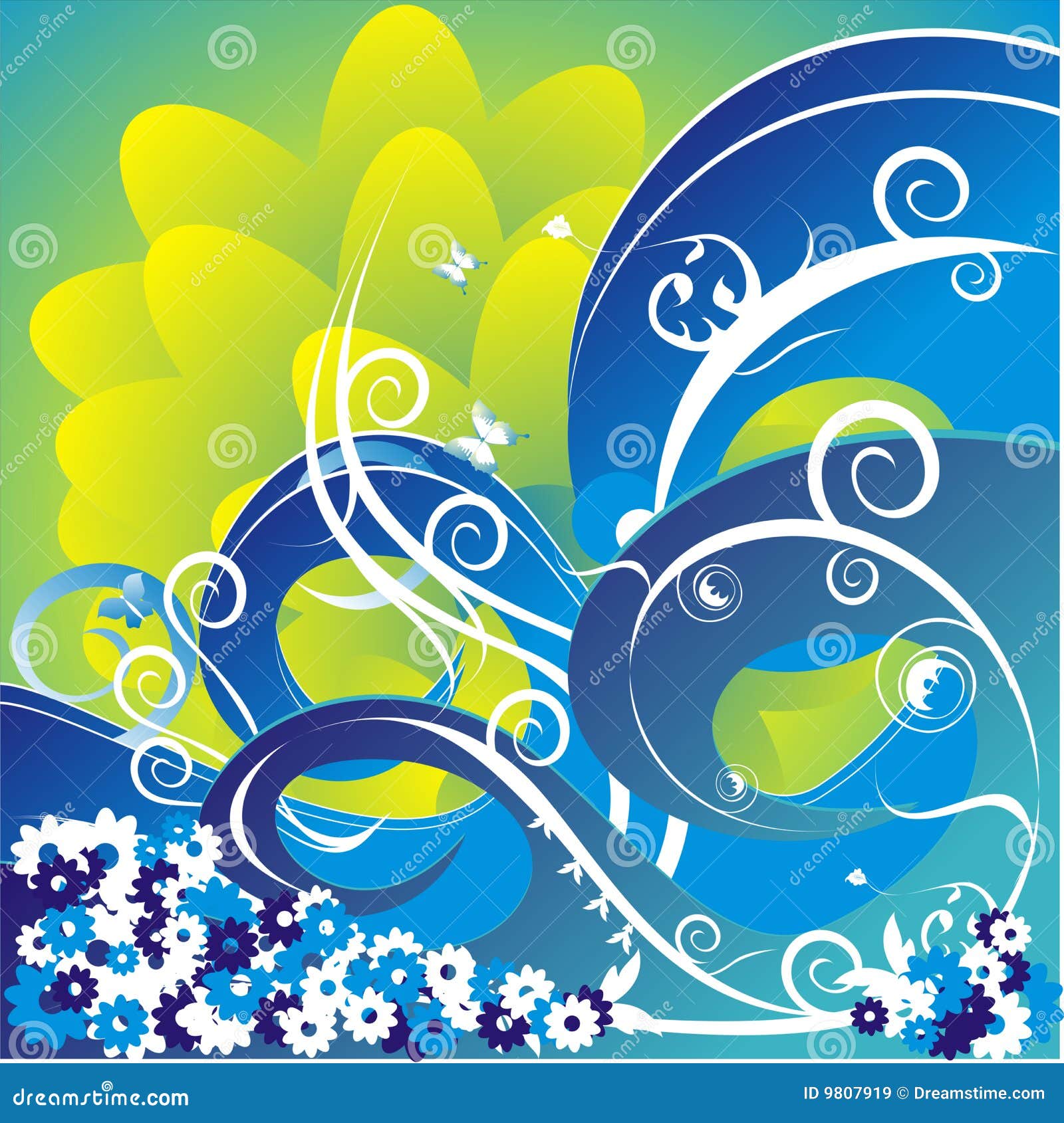 Waves - illustration stock vector. Illustration of colours - 9807919