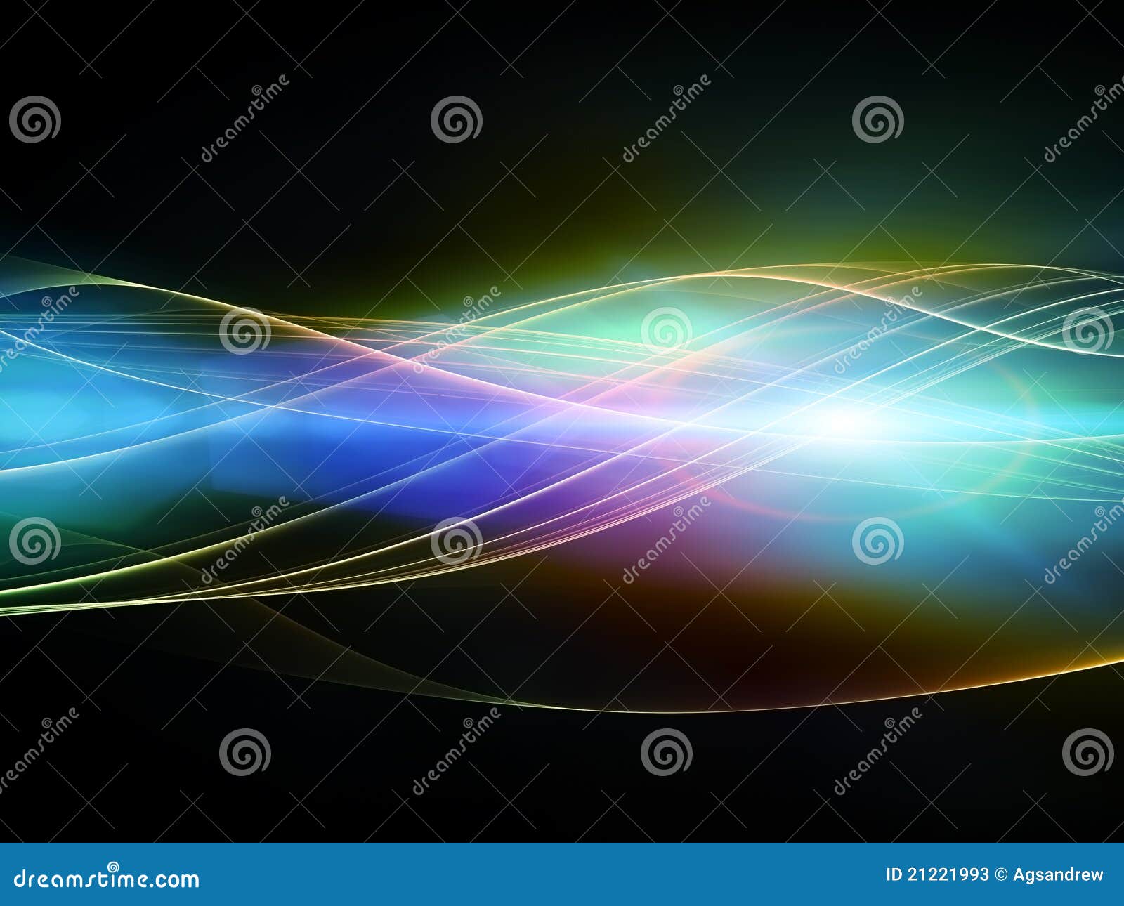 Waves of Light stock illustration. Illustration of abstract - 21221993