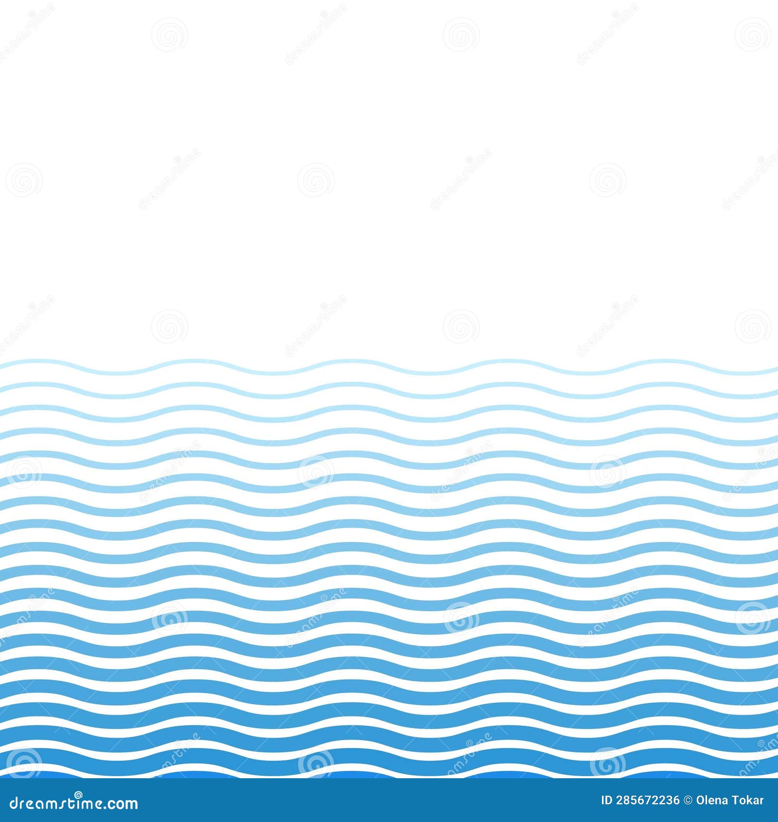 Waves Lines Decorative Frame, Vector Design Template, Abstract Water ...