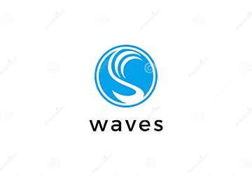 Waves Logo vector stock vector. Illustration of waves - 109061449