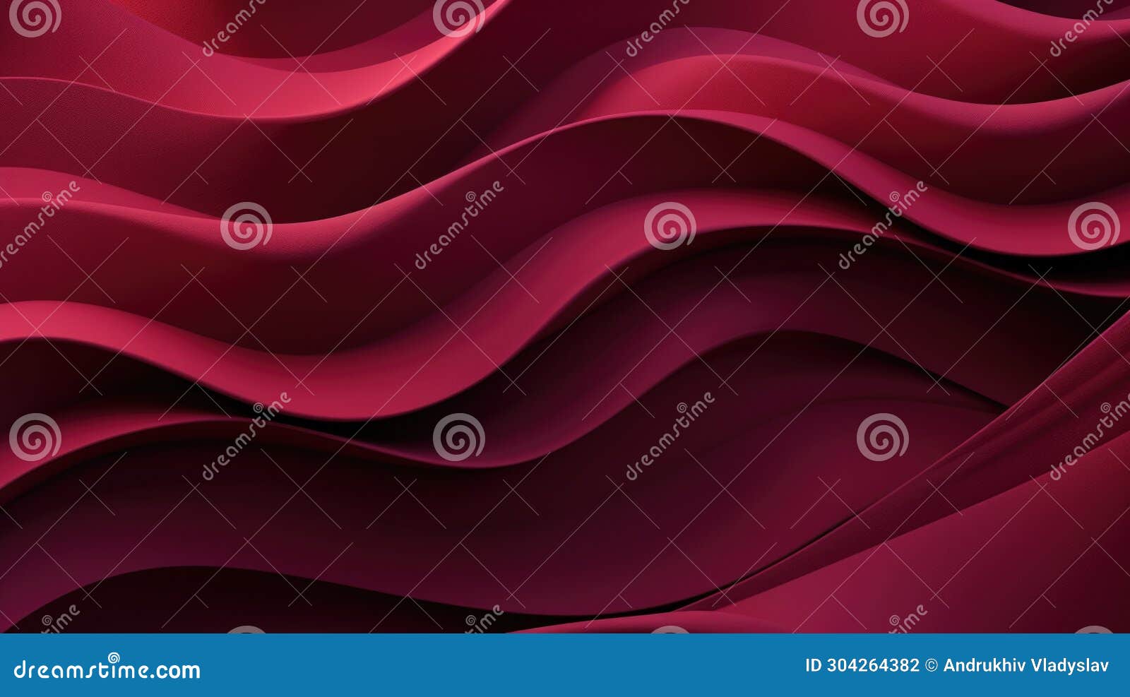 Waves in Maroon Colors, Abstract Illustration Stock Illustration ...