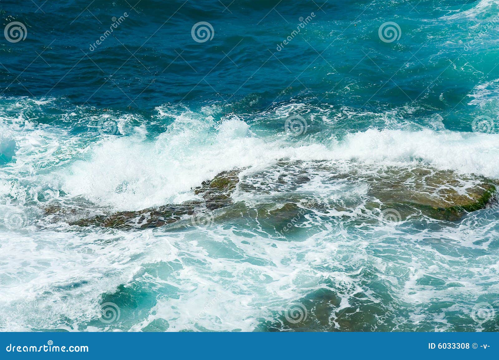 Waves of Mediterranean sea stock photo. Image of climate - 6033308