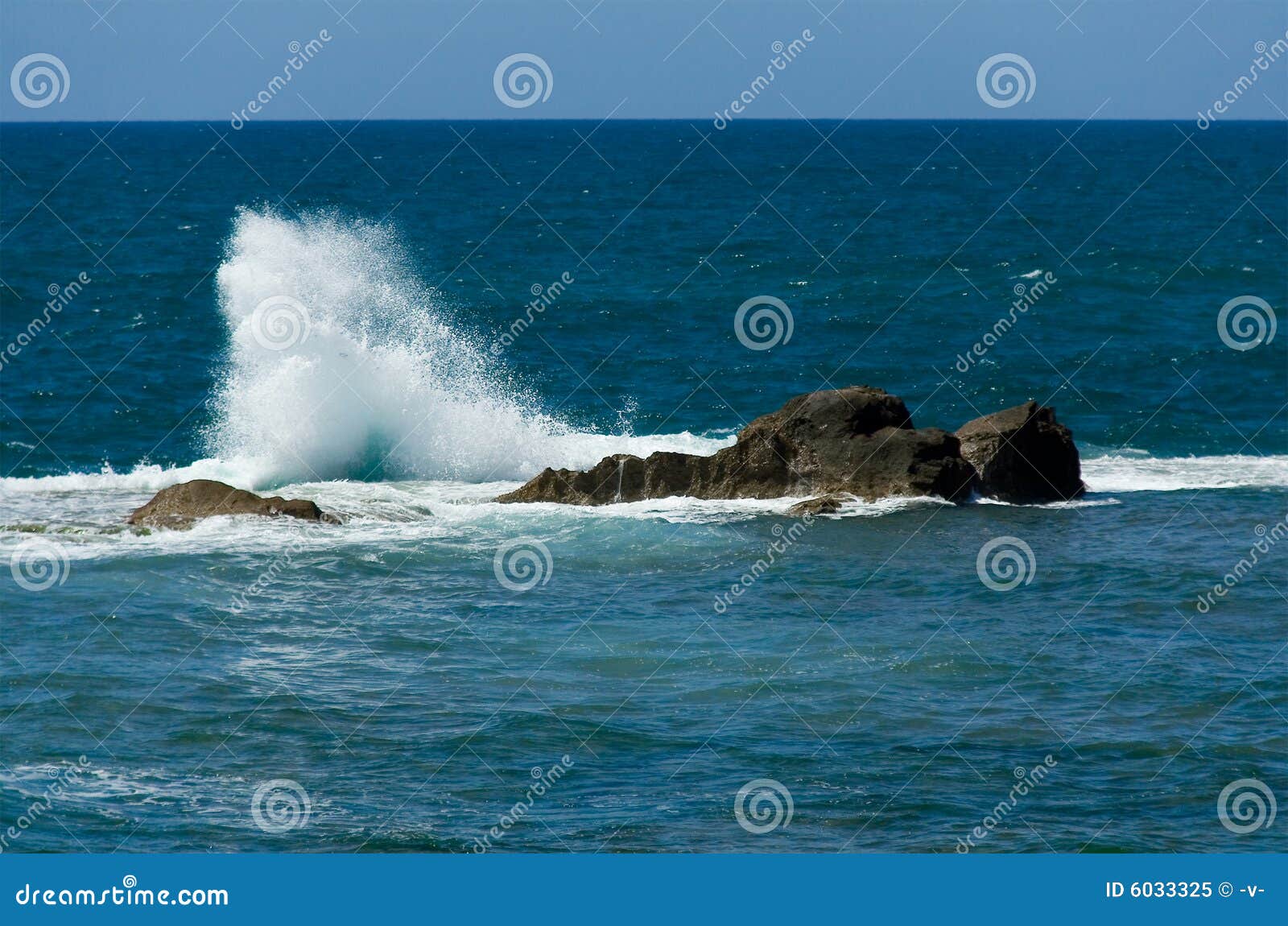 Waves of Mediterranean sea stock image. Image of landscape - 6033325