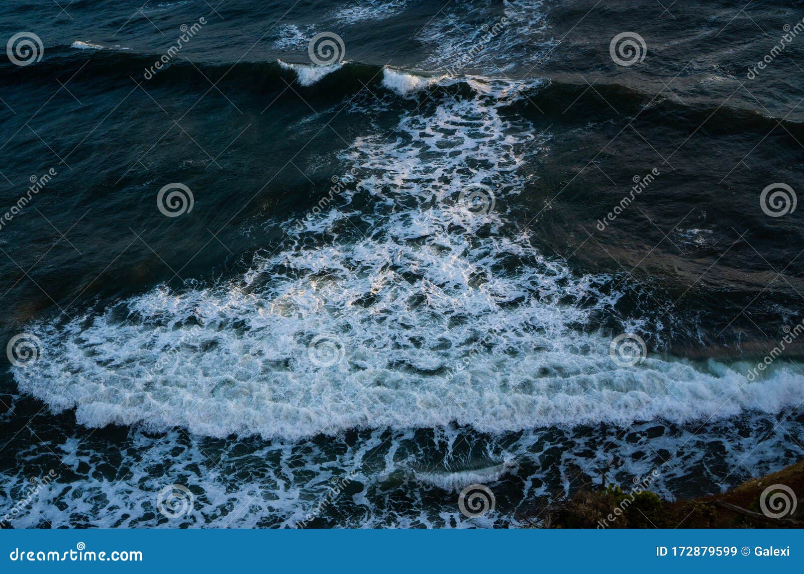 Waves movement in sea stock image. Image of coast, scenic - 172879599