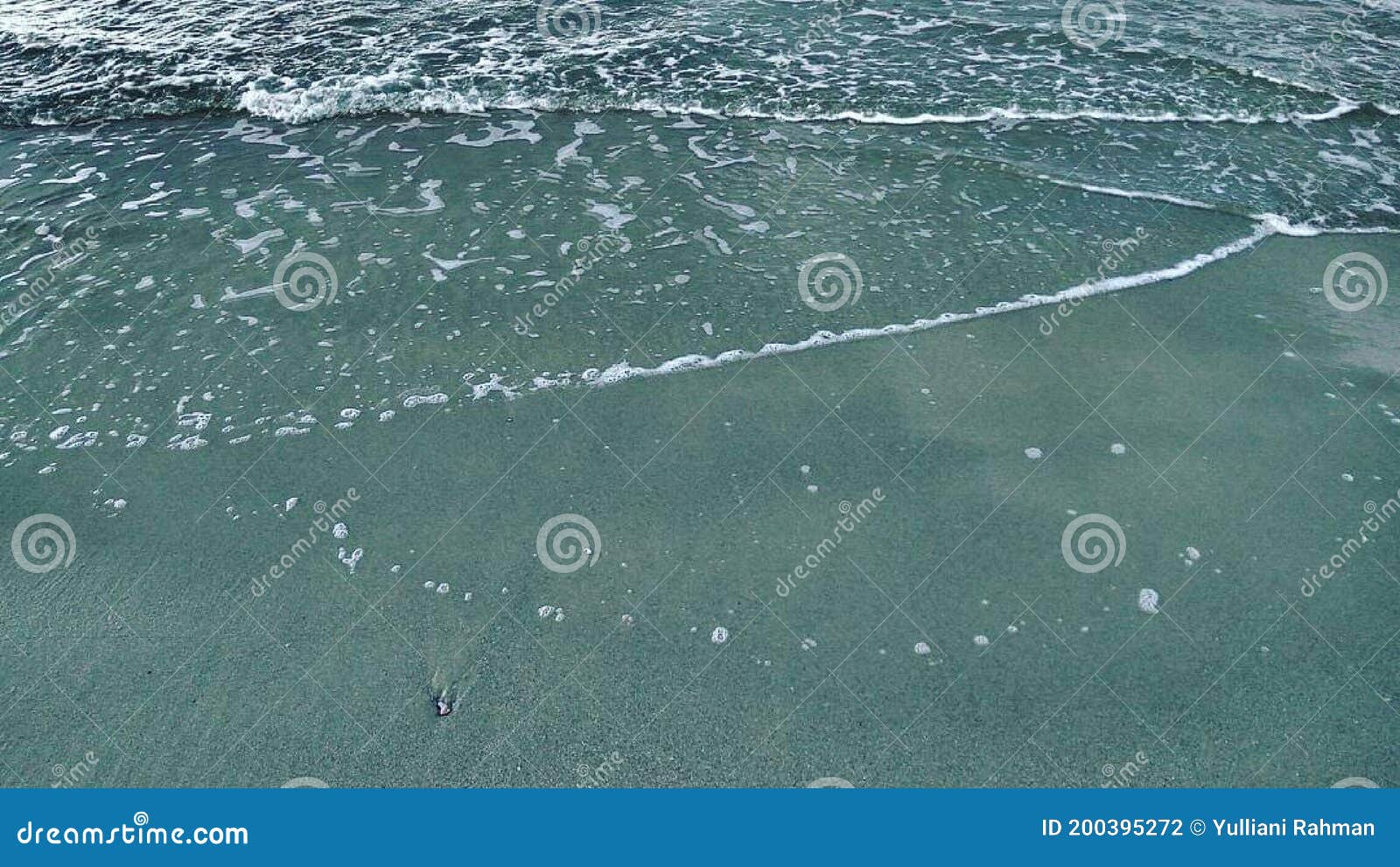 The Waves Never Get Tired of Approaching the Beach Stock Photo - Image ...