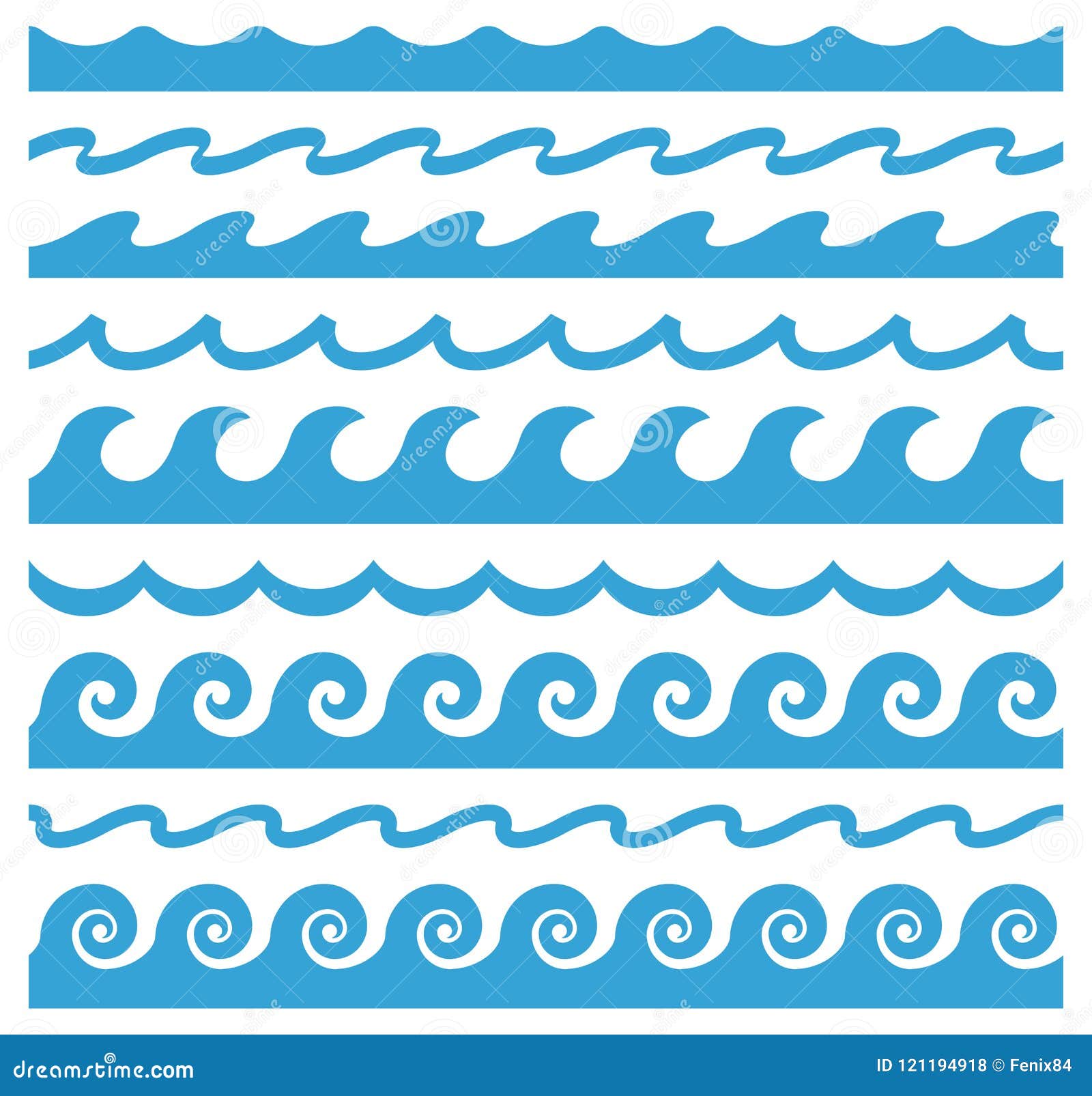 Waves Ornament. Abstract Curve Design Elements. Stock Vector ...