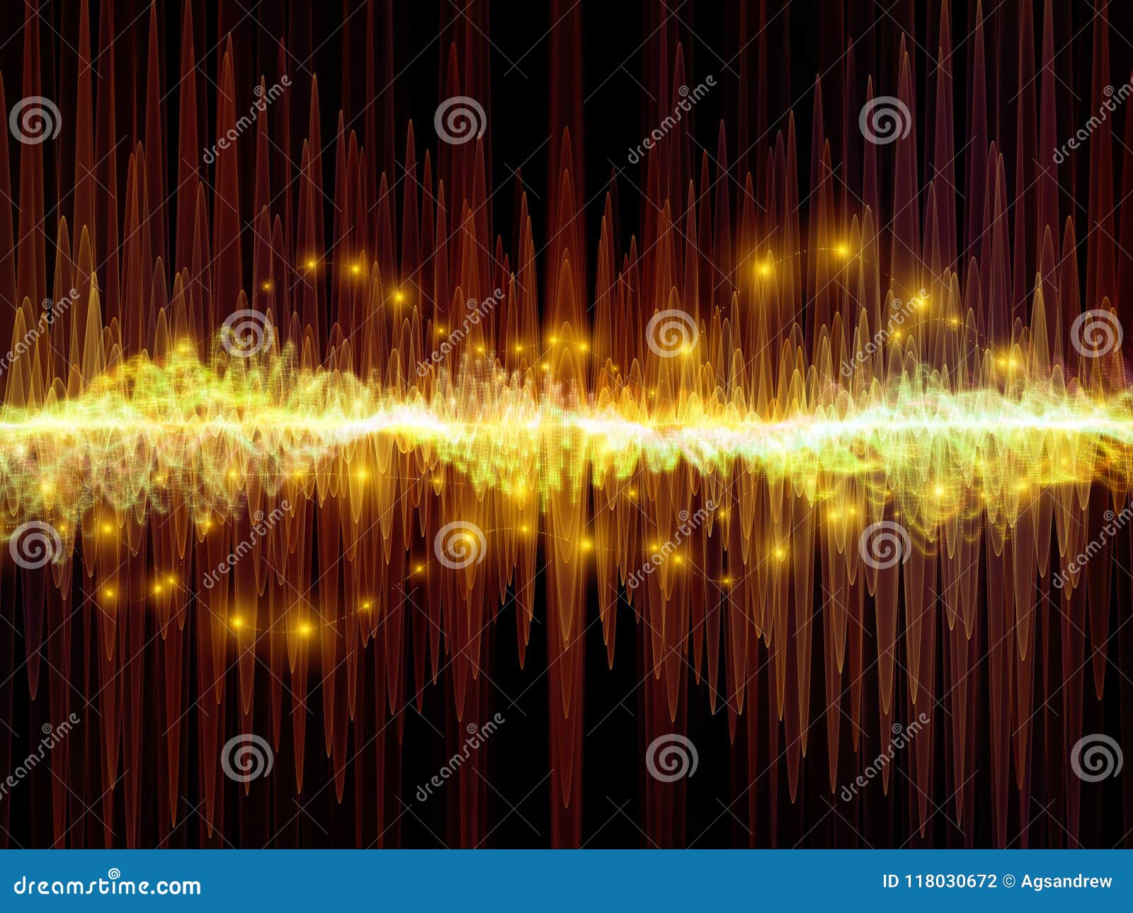 Waves of Oscillation stock illustration. Illustration of movement ...