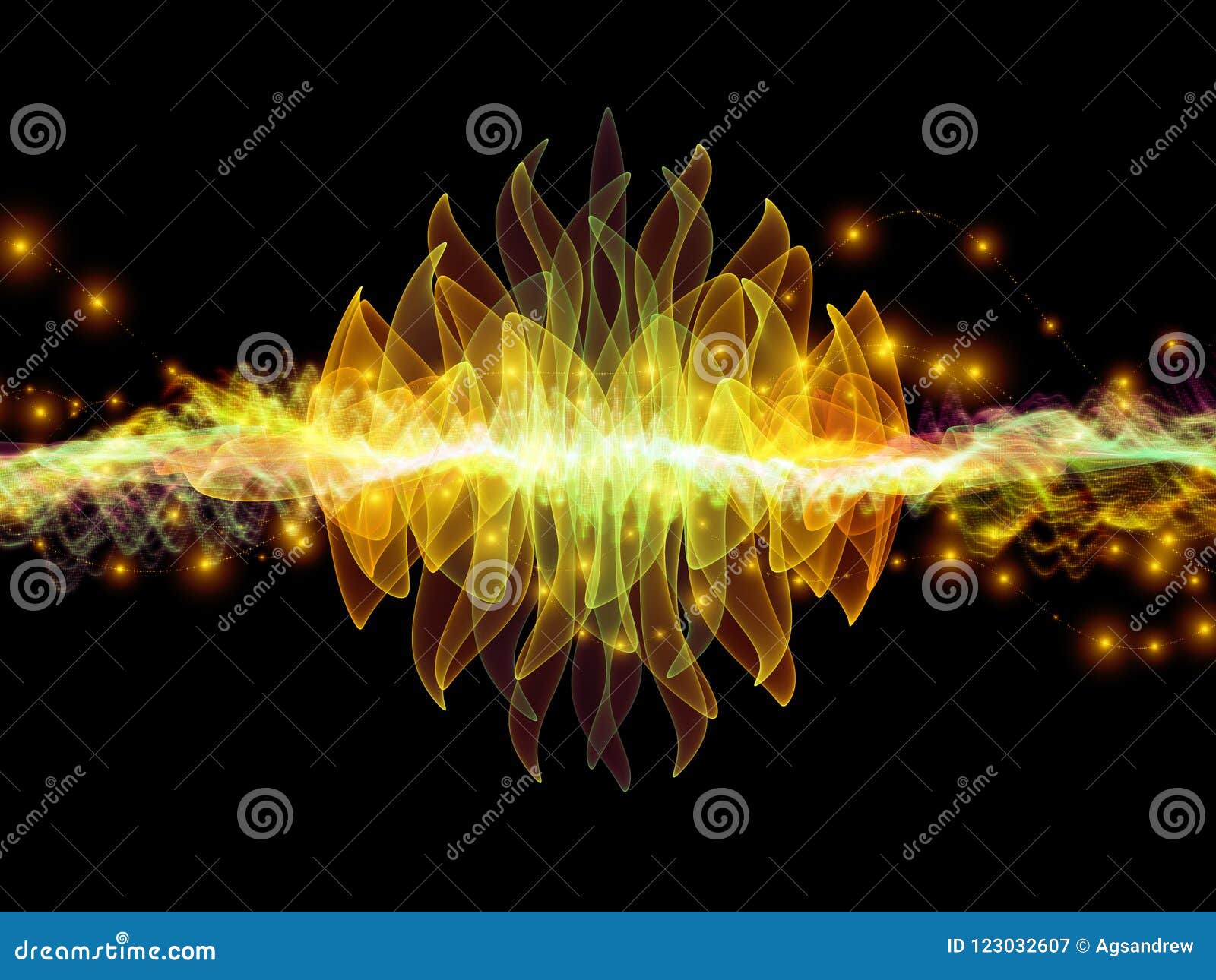 Waves of Oscillation stock illustration. Illustration of dynamic ...