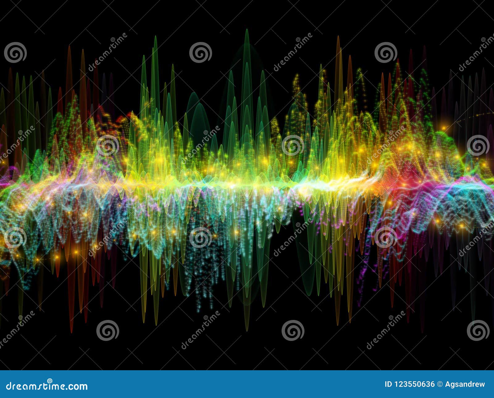 Waves of Oscillation stock illustration. Illustration of pattern ...