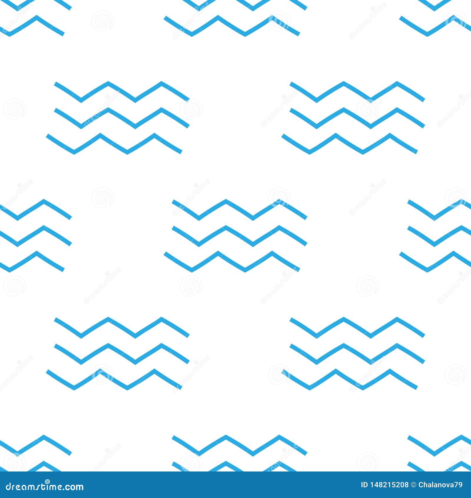 Waves Outline Icon, Modern Minimal Flat Design Style. Wave Thin Line ...