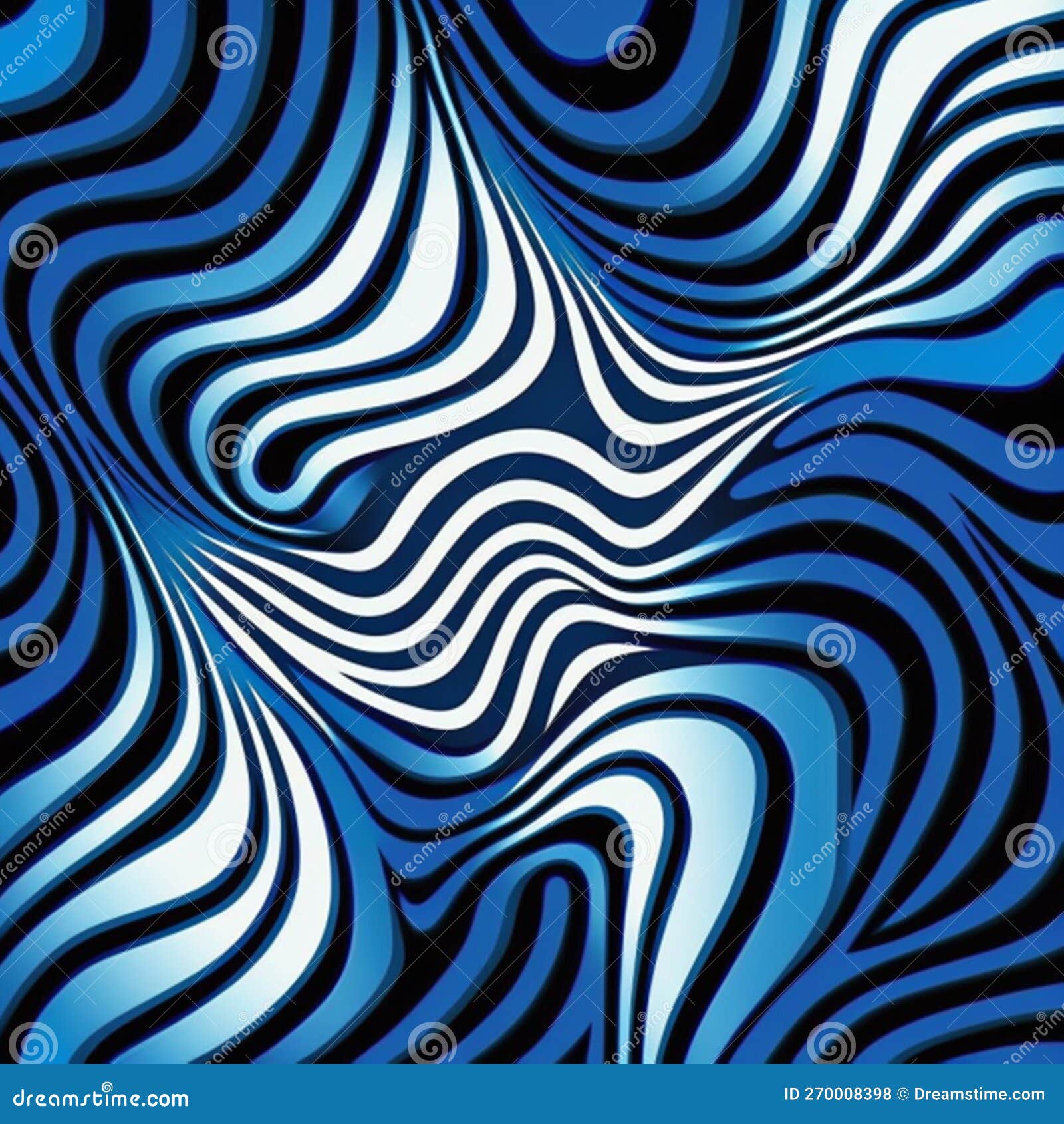 Waves Pattern with Blue and White Colors Stock Illustration ...