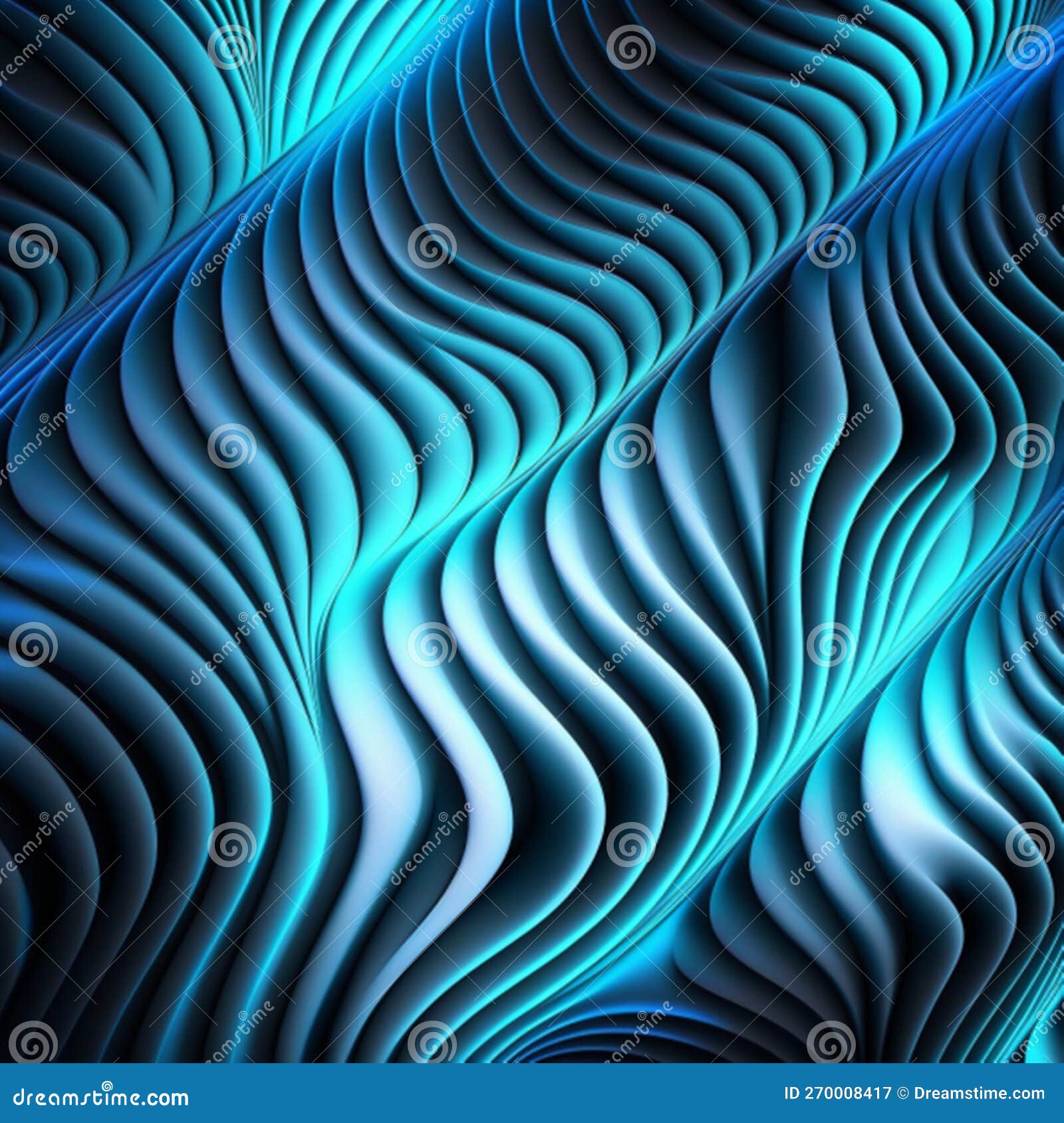 Waves Pattern with Blue and White Colors Stock Illustration ...