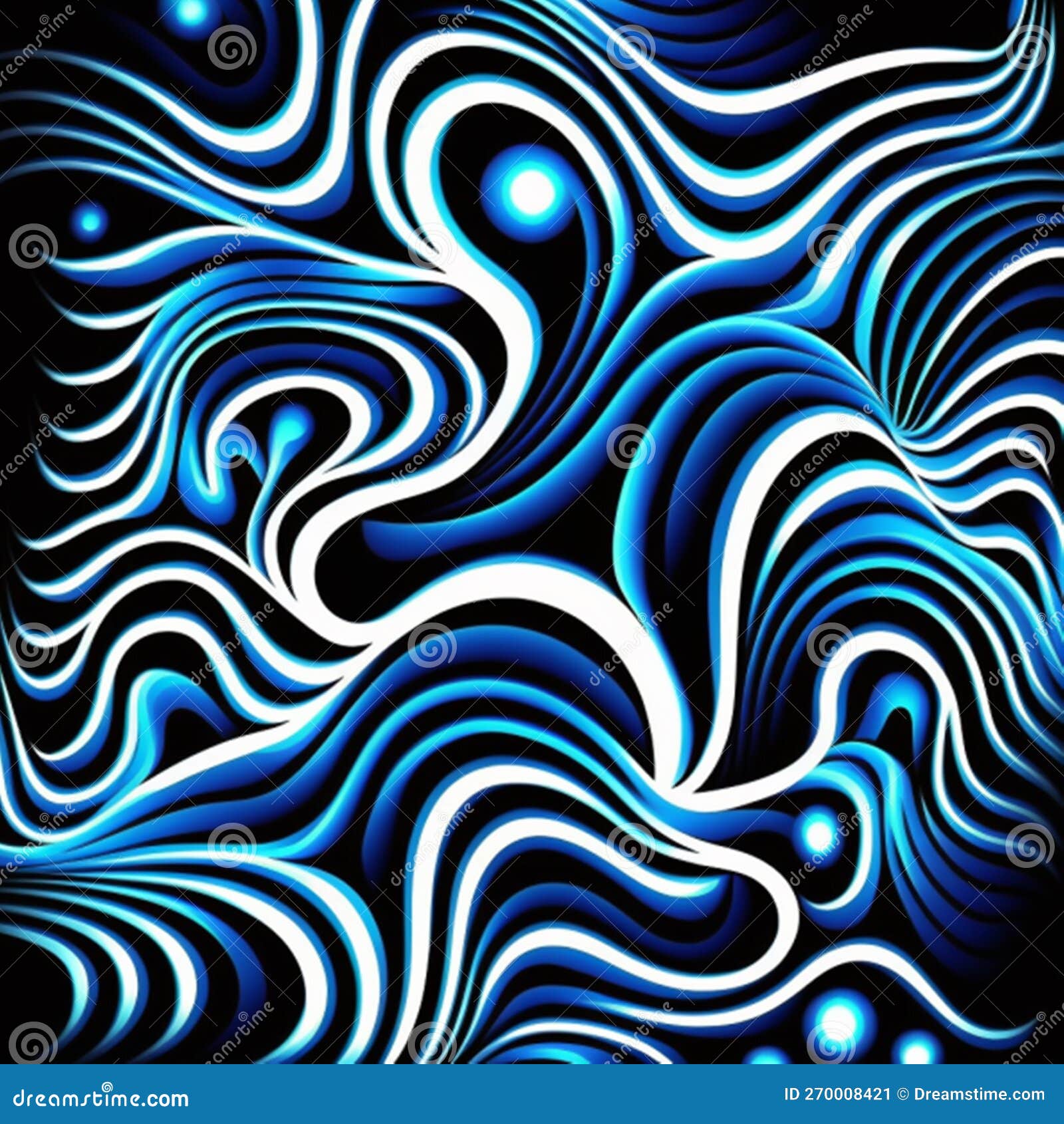 Waves Pattern with Blue and White Colors Stock Illustration ...