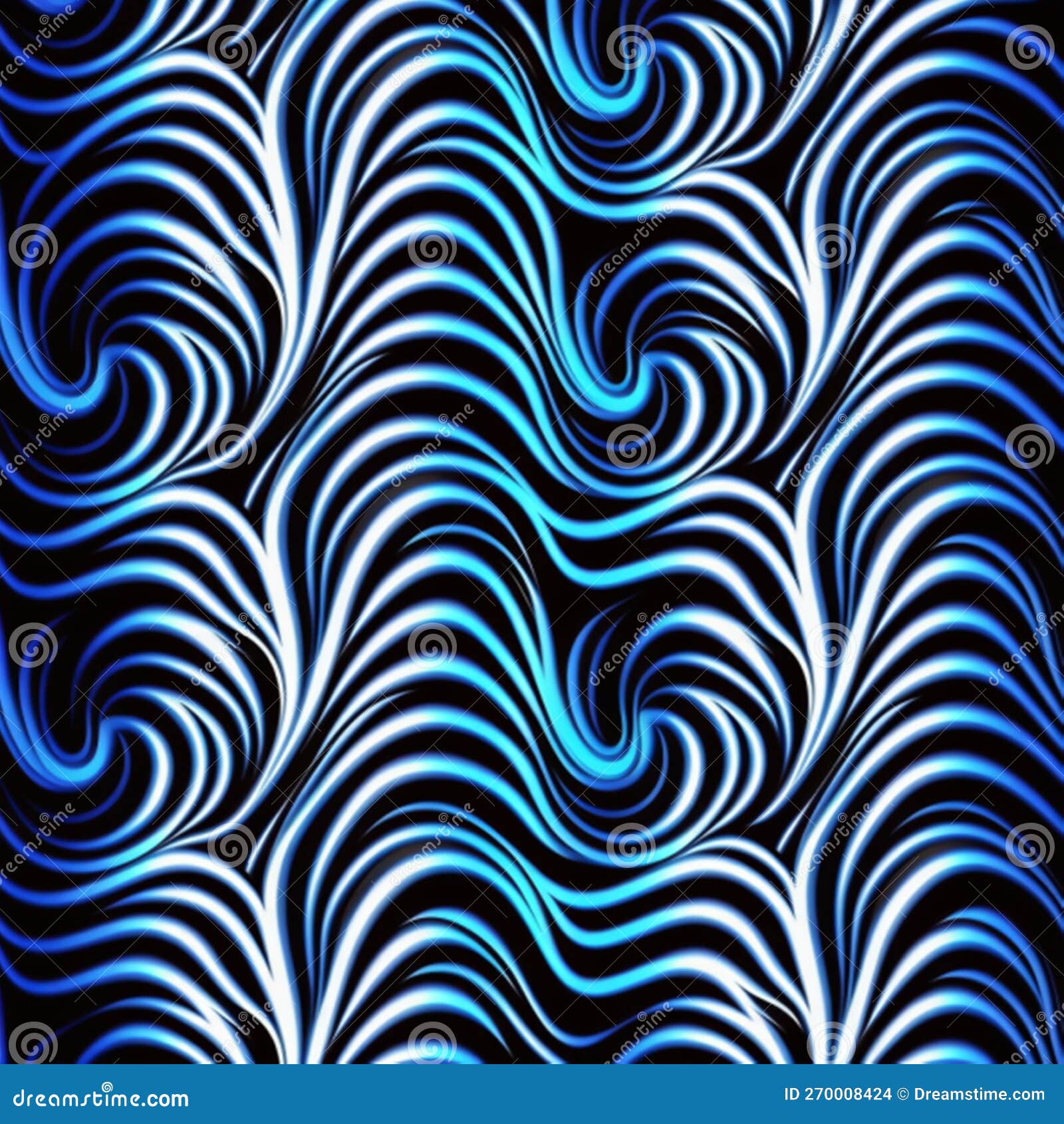Waves Pattern with Blue and White Colors Stock Illustration ...