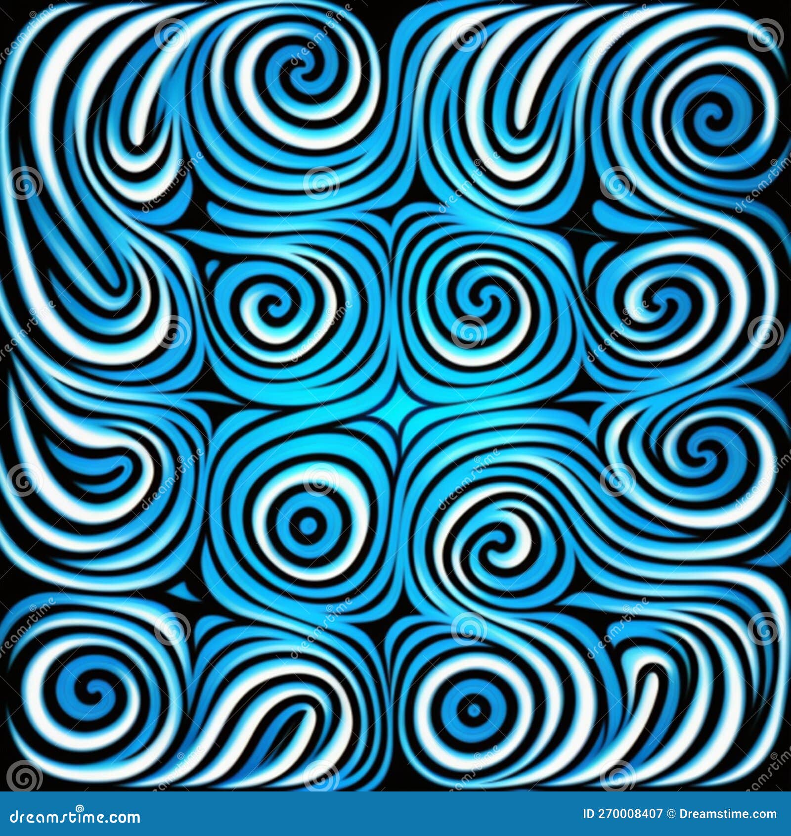 Waves Pattern with Blue and White Colors Stock Illustration ...
