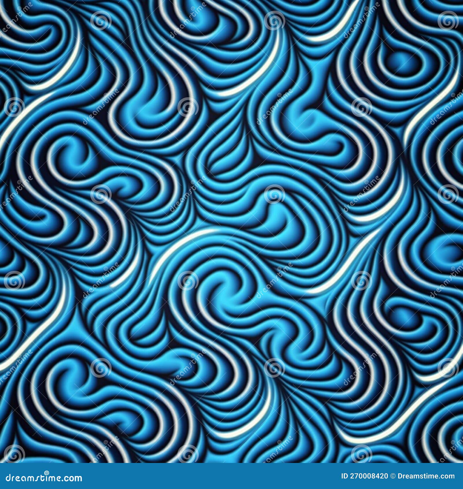 Waves Pattern with Blue and White Colors Stock Illustration ...
