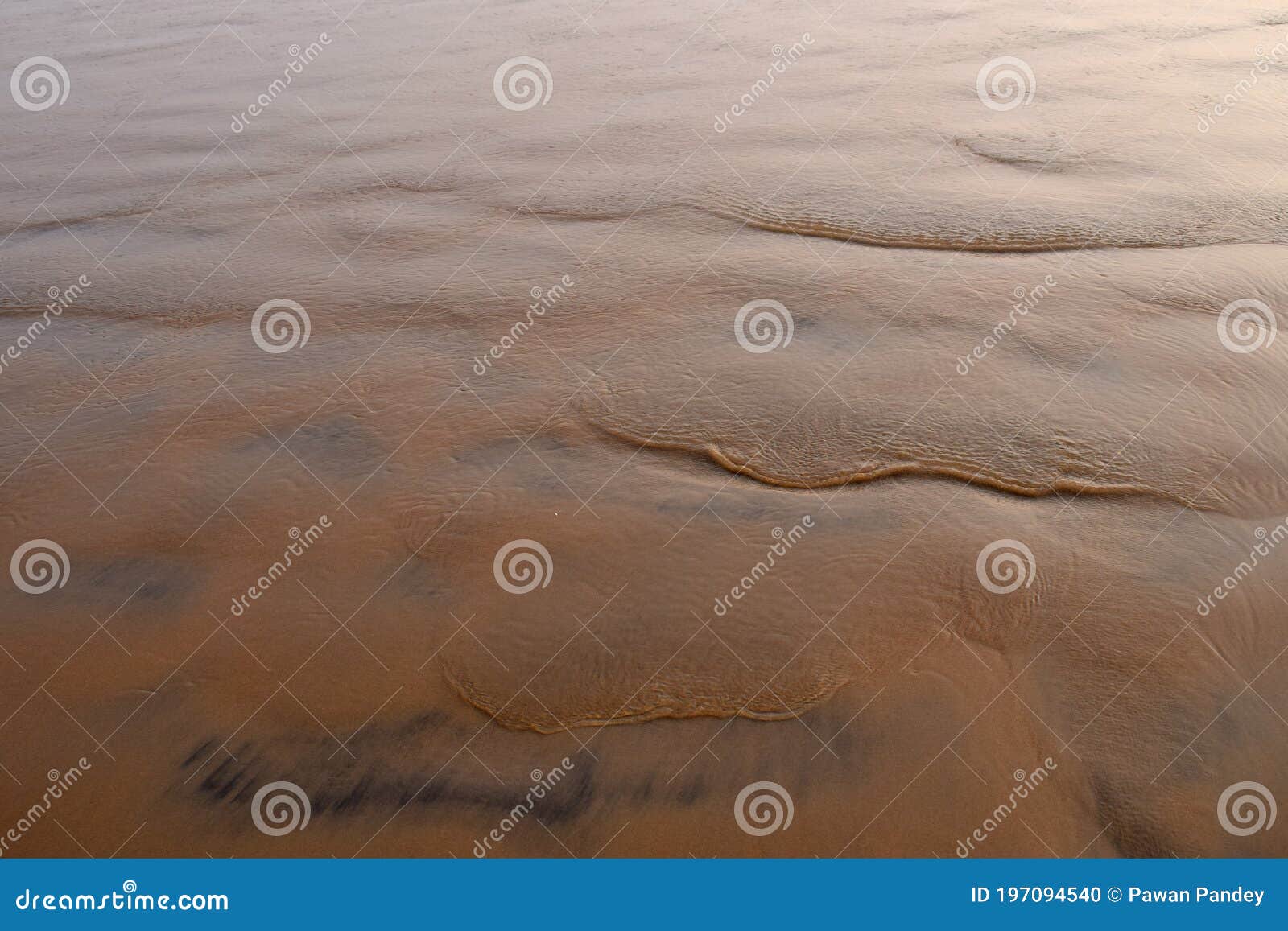 Waves Pattern on Sand Beach. Close Up To Sand Texture with Wave Marks ...