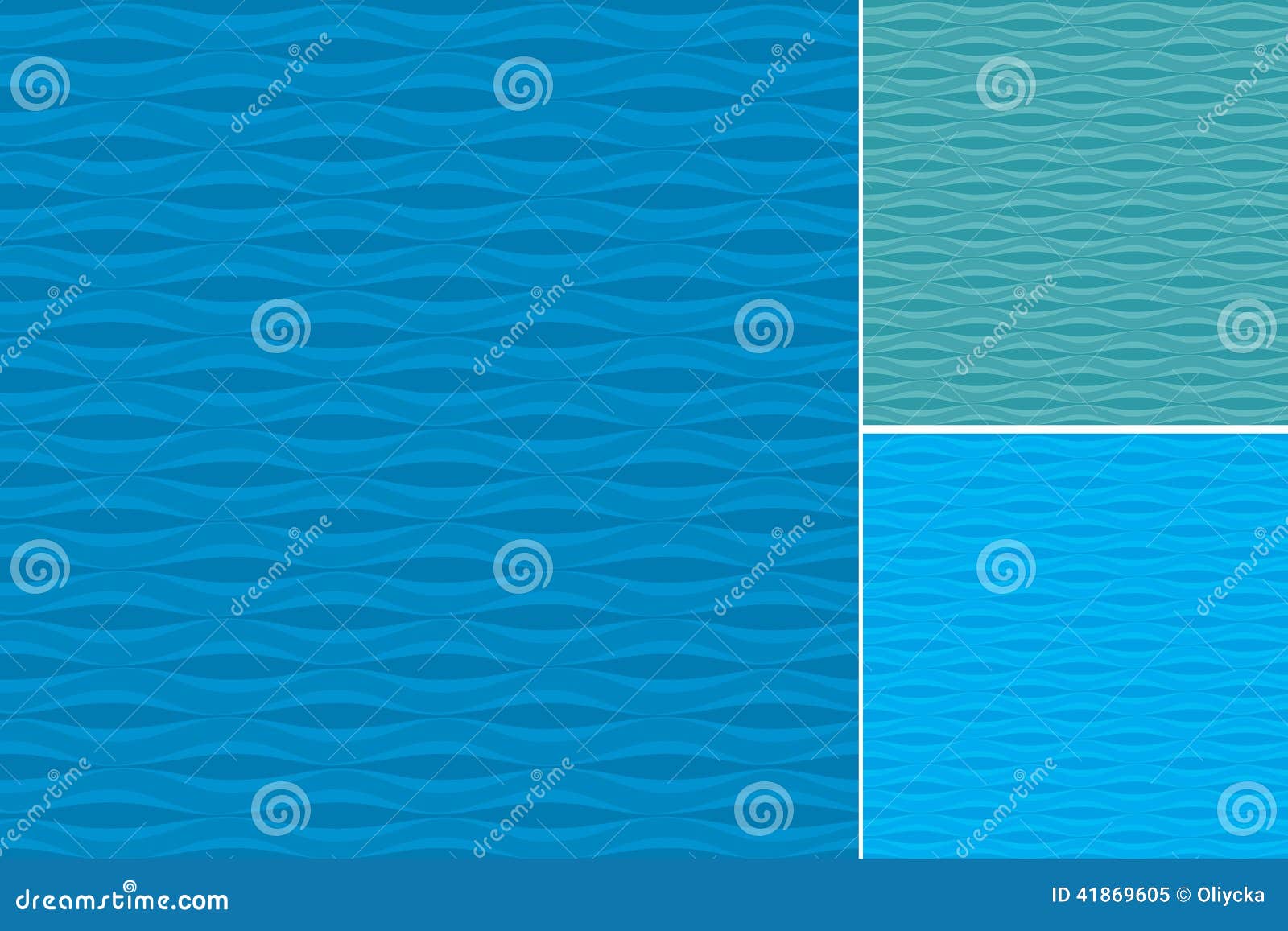 Waves Patterns Set stock vector. Illustration of calm - 41869605