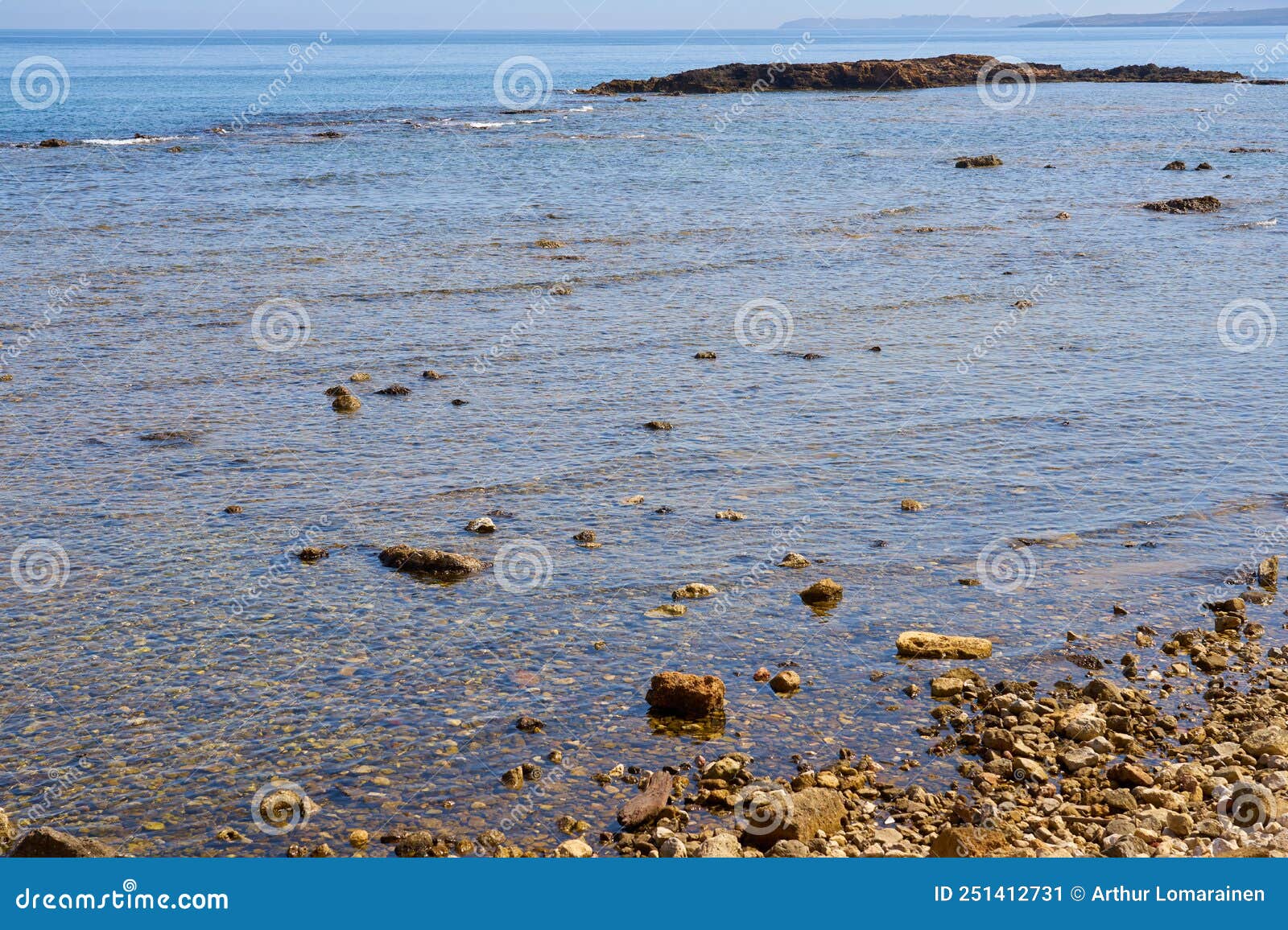 Waves on a Pebble Beach in Chania in Crete Stock Image - Image of ...