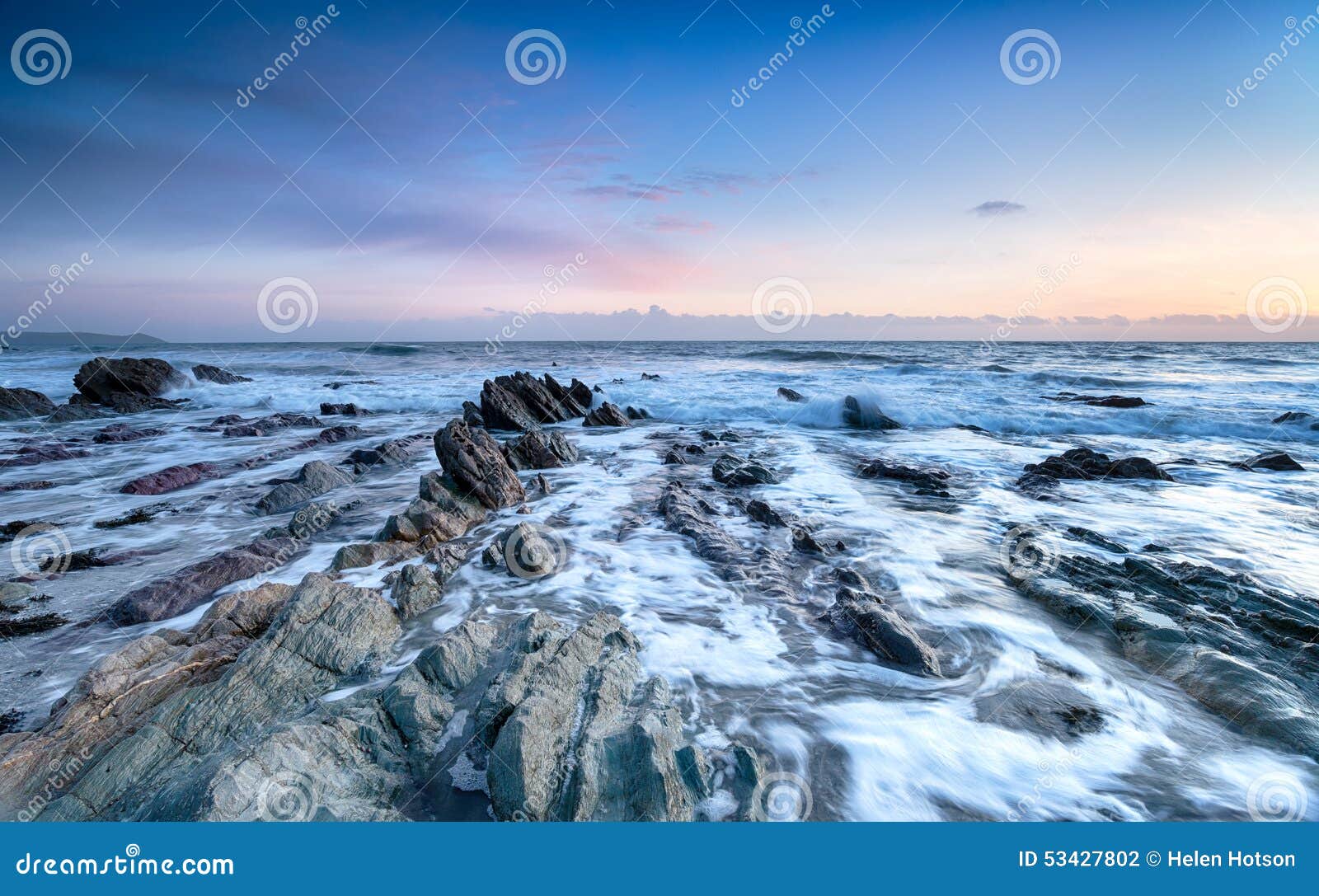 Waves at Portwrinkle stock photo. Image of background - 53427802