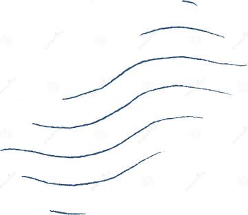 Waves Postage Stamp stock illustration. Illustration of retro - 353620477