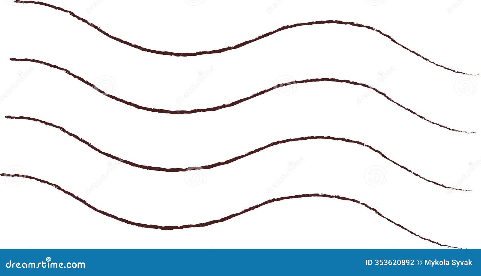 Waves Postage Stamp stock illustration. Illustration of template ...