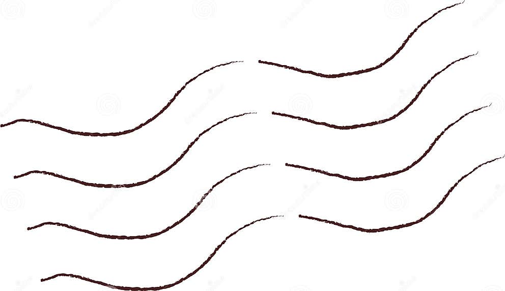 Waves Postage Stamp stock illustration. Illustration of post - 353621145