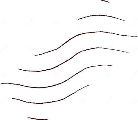 Waves Postage Stamp stock illustration. Illustration of vector - 356046142