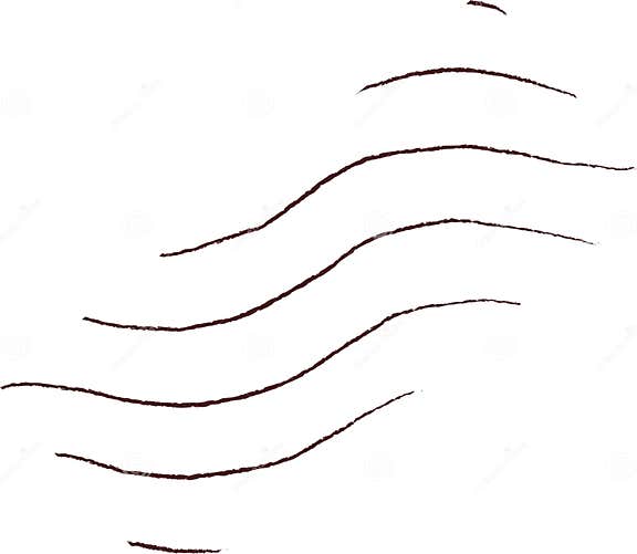 Waves Postage Stamp stock illustration. Illustration of vector - 356046142