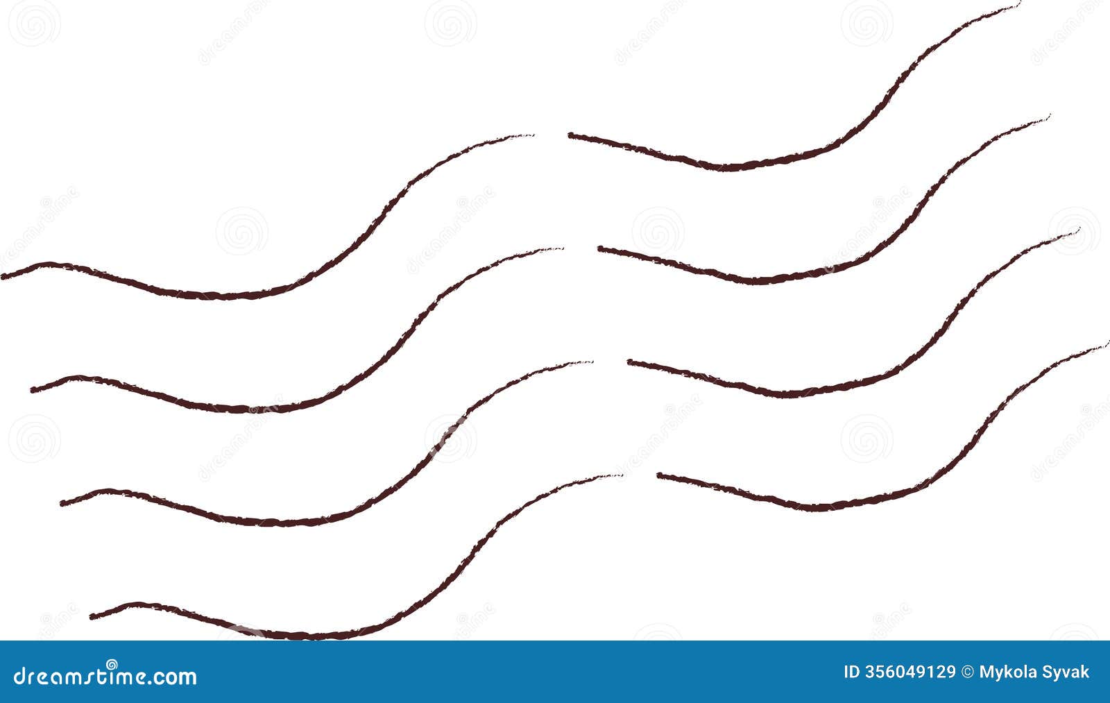 Waves Postage Stamp stock illustration. Illustration of grunge - 356049129