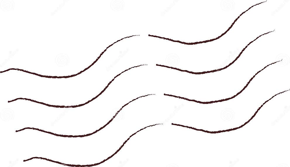 Waves Postage Stamp stock illustration. Illustration of grunge - 356049129