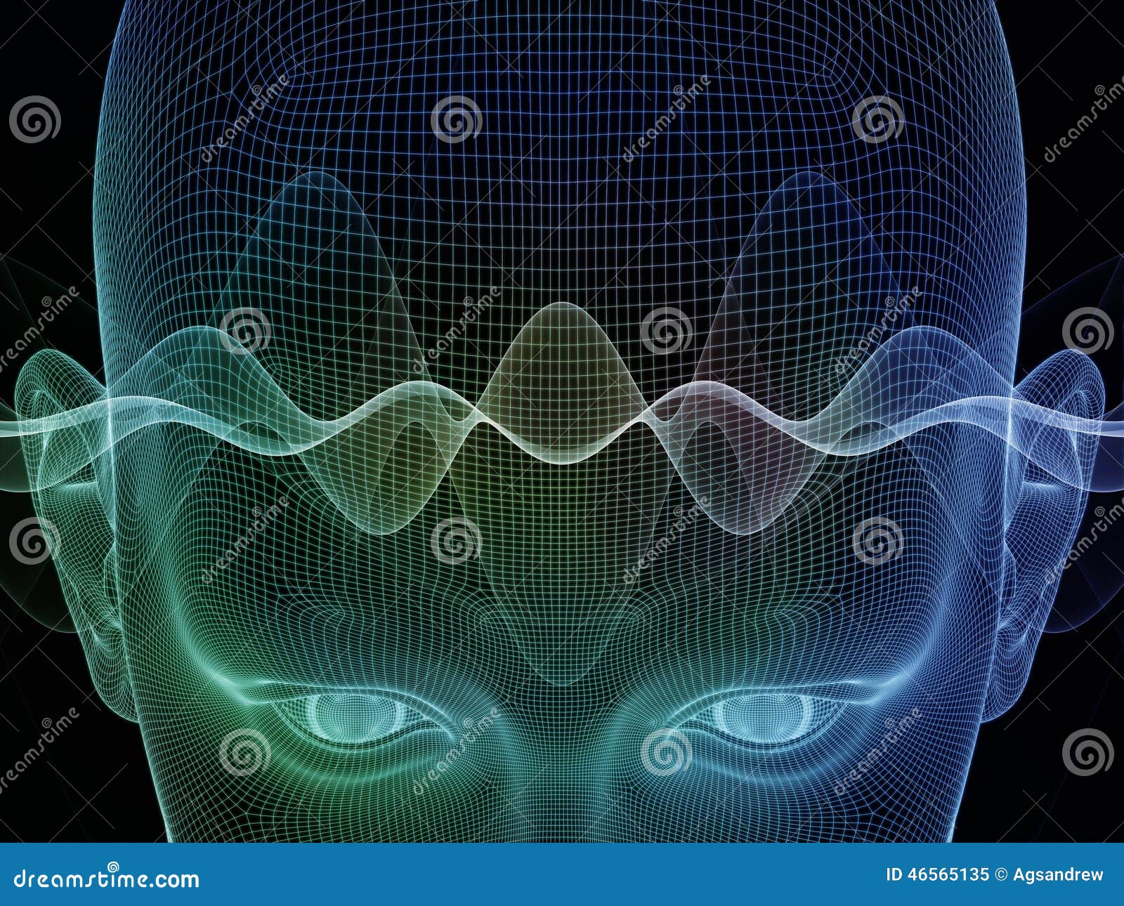 Waves of Reason stock illustration. Illustration of concentration ...