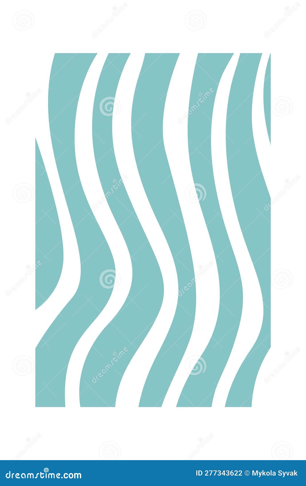Waves Rectangle Pattern stock vector. Illustration of wave - 277343622