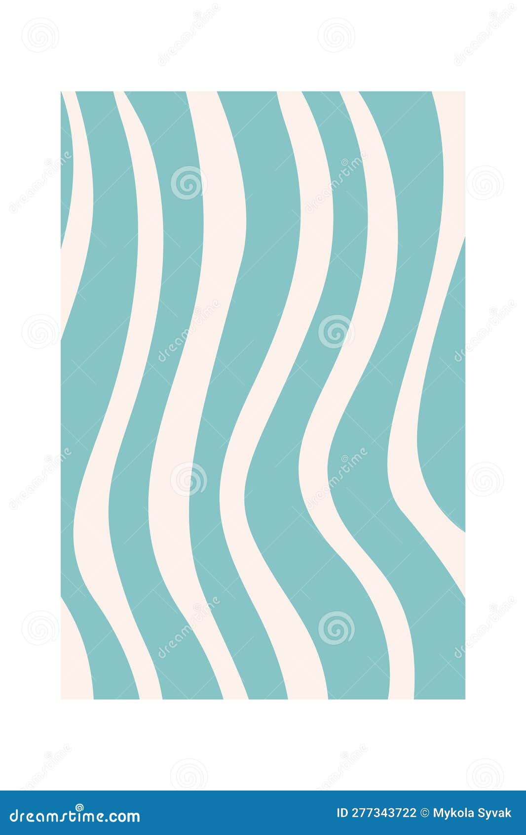 Waves Rectangle Pattern stock vector. Illustration of shape - 277343722