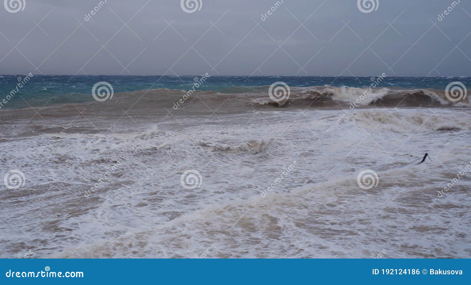 Waves of Red Sea in Twilight Stock Photo - Image of indian, coast ...