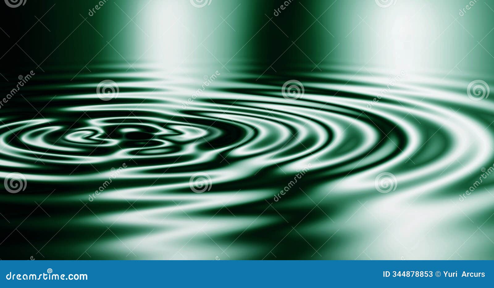 Waves, Ripple and Green with Liquid, Pattern and Background for Digital ...