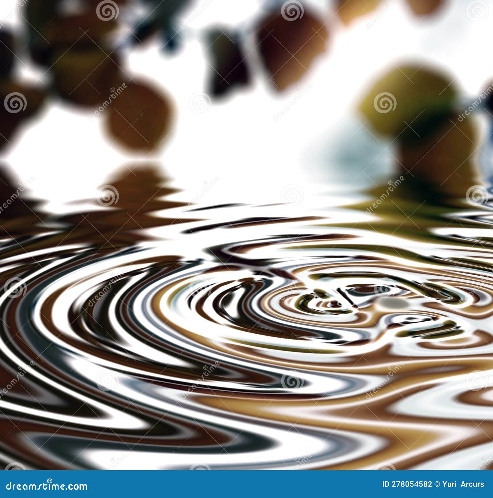 Waves, Ripple and Nature with Water Drop Pattern with Mockup for 3d ...