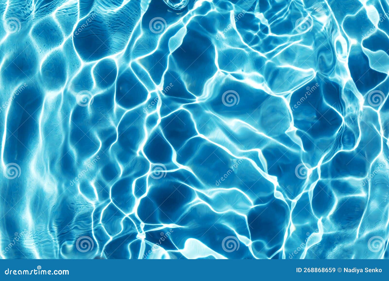 Waves and Ripples on the Blue Water in Sunlight Stock Image - Image of ...