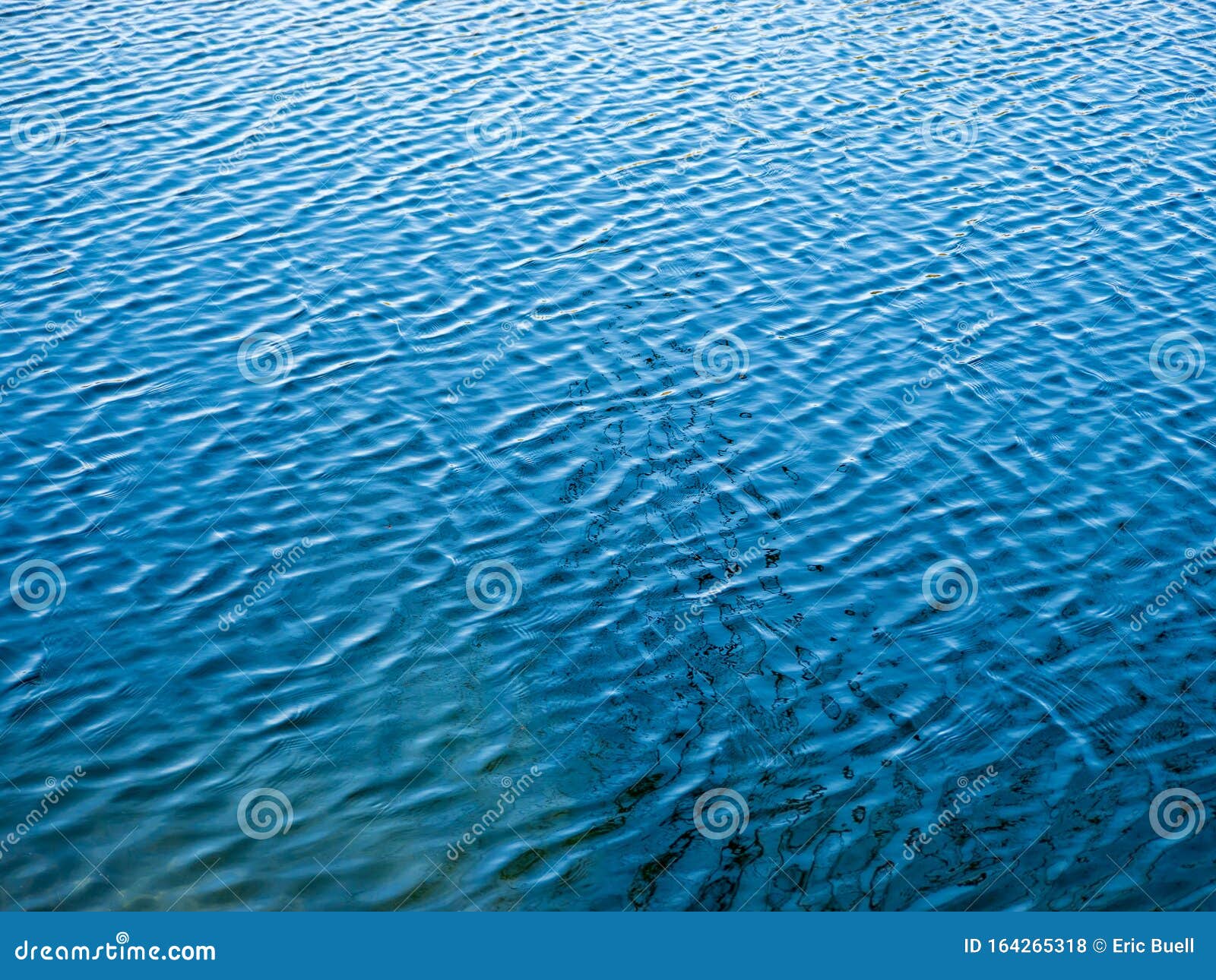 Waves and Ripples in River Blue Water Stock Photo - Image of motion ...
