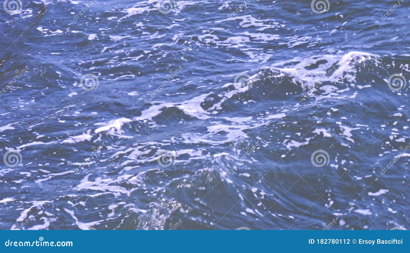 Waves with Ripples on the Surface of the Sea Water Stock Photo - Image ...
