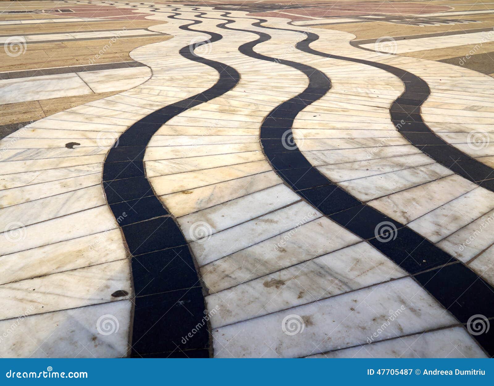 Waves on Road stock image. Image of connection, white - 47705487