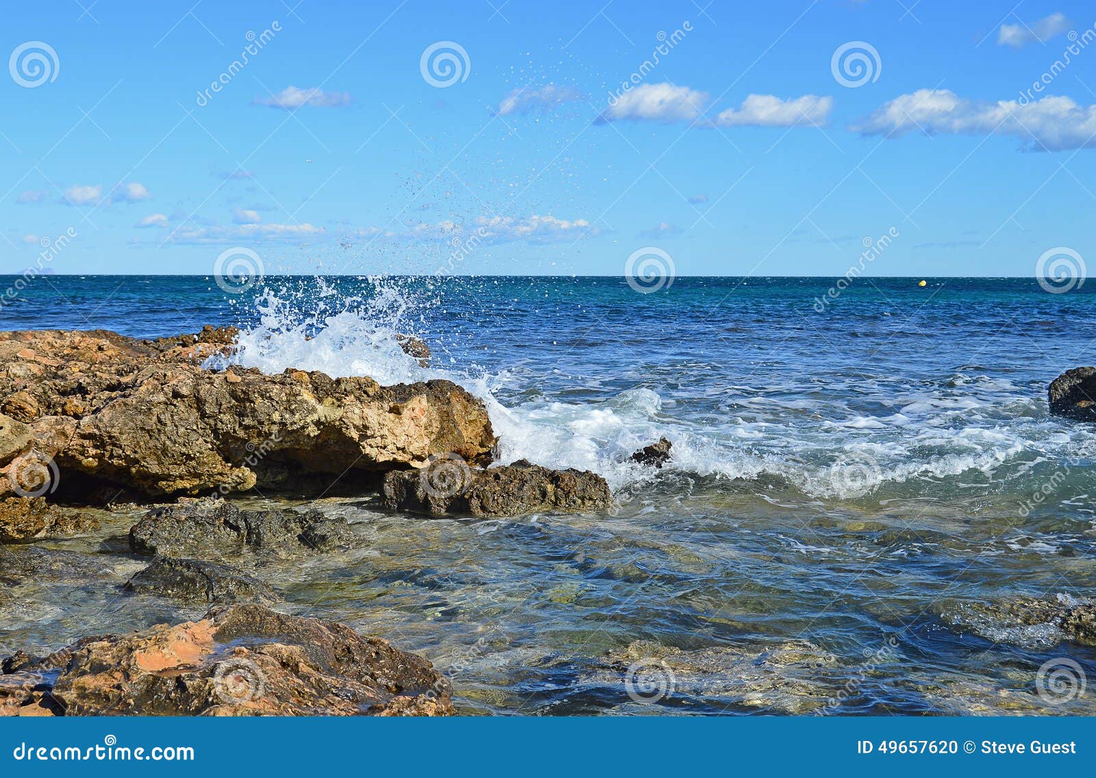 Waves on Rocks at the Beach Stock Photo - Image of coastal, google ...